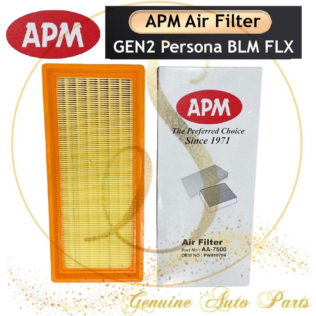 (100% Original) APM ENGINE AIR FILTER PROTON SAGA BLM FL FLX PERSONA ...