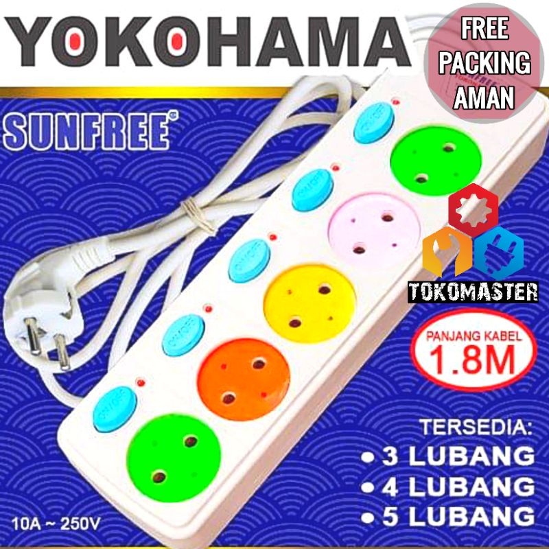 Yokohama Switch Socket 3 4 5 Hole Plug Cable set 1.8 Meters | Shopee ...