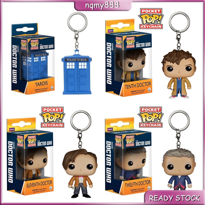 Funko Pop Doctor Who 10th 11th 12th TARDIS Keychain Key Ring | Shopee ...