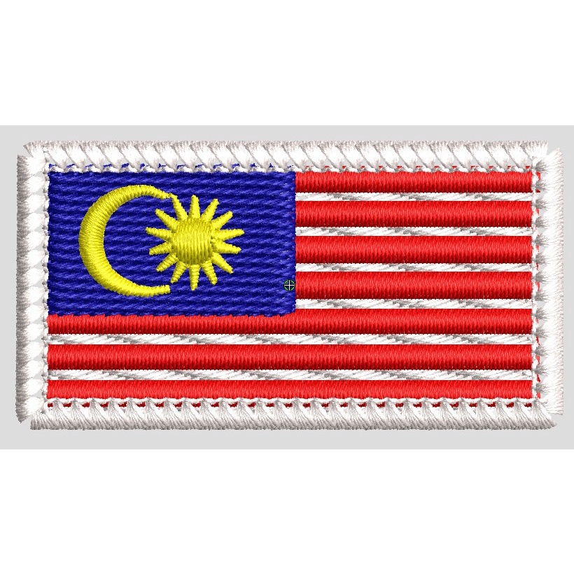Flag Malaysia small Embroidered | Shopee Malaysia