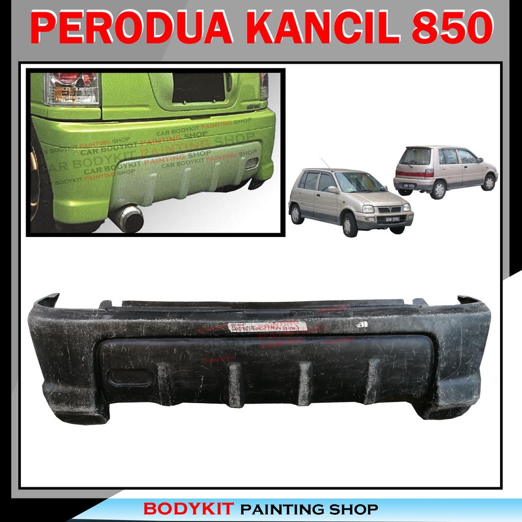 PERODUA KANCIL MIRA GINO STYLE REAR BUMPER -MATERIAL FIBER GLASS BODYKIT | Shopee Malaysia