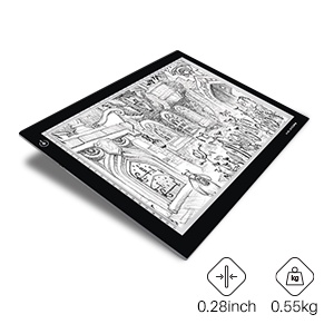 HUION L4S Light Box - 17.72 Inches USB ADJUSTABLE Illumination Light ...