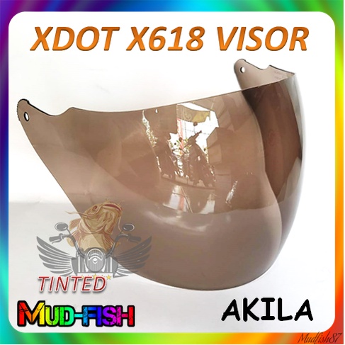 AKILA X618 VISOR FOR XDOT 618 HELMET (SMOKE TINTED) | Shopee Malaysia