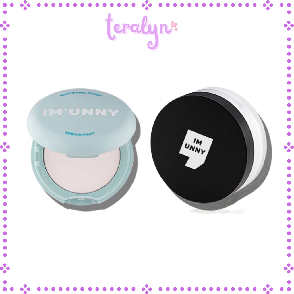 [Clearance] IM UNNY Pore Blur Powder | Sebum Pact 8g | Shopee Malaysia