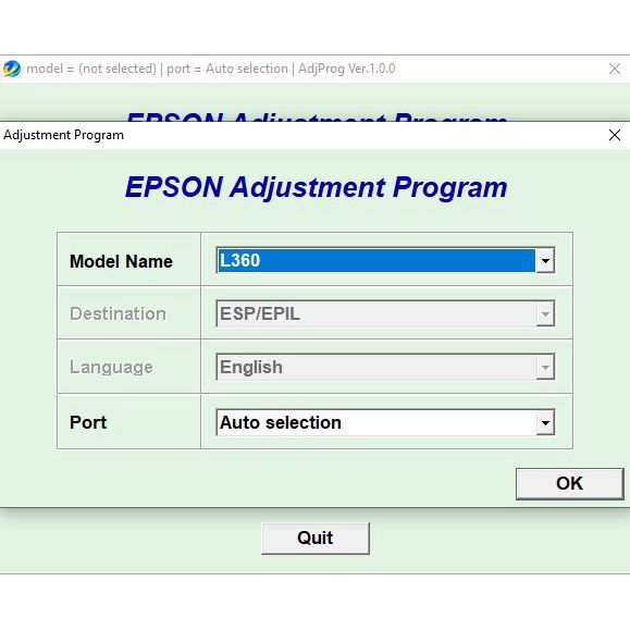 EPSON L360 RESETTER ADJUSTMENT PROGRAM | Shopee Malaysia