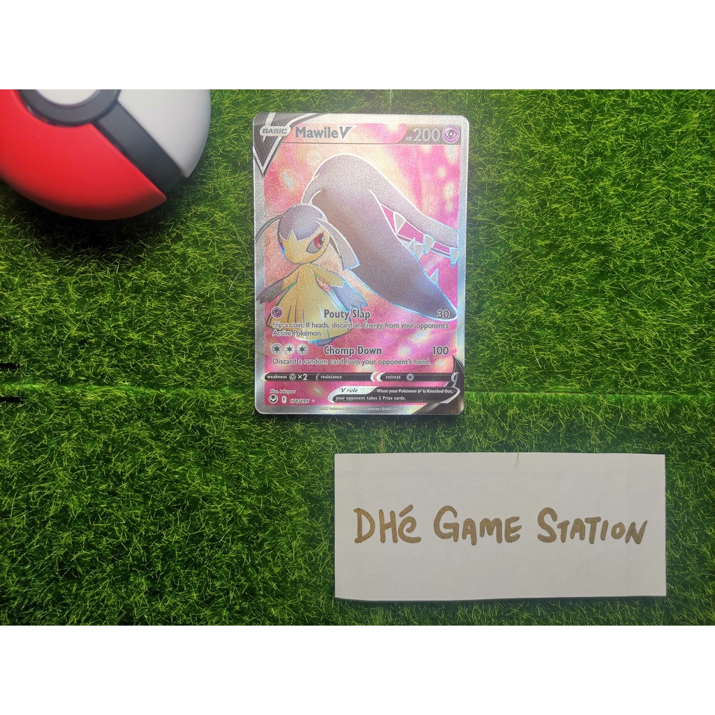 Pokemon TCG Mawile V - 178/195 - Full Art Ultra Rare Sword & Shield: Silver Tempest Singles ...