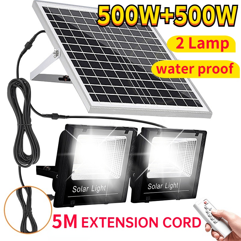 Solar light outdoor lighting 5000W Solar Spotlight lampu solar IP67 ...