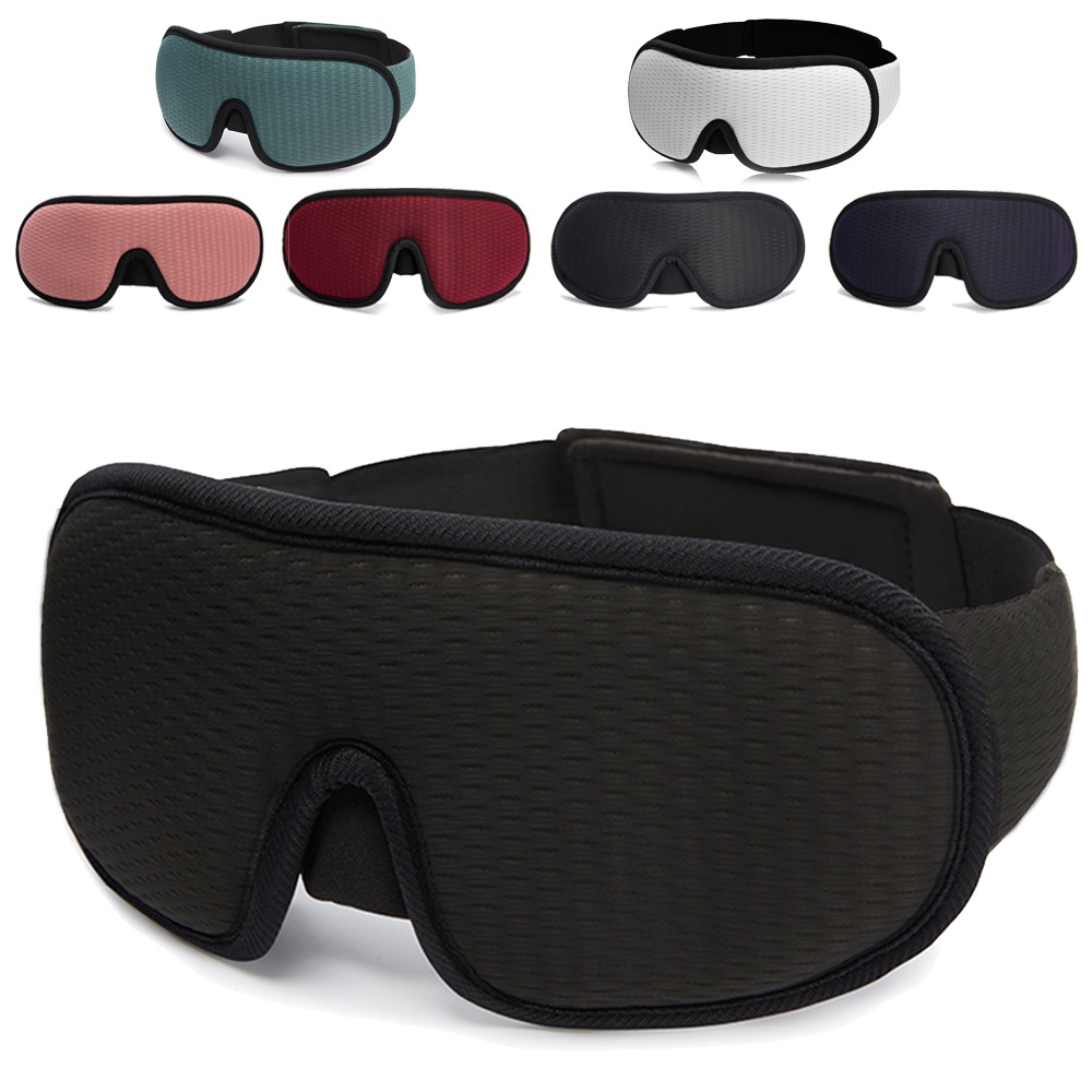 3D Sleeping Mask Block Out Light Sleep Mask For Eyes Soft Sleeping Aid ...