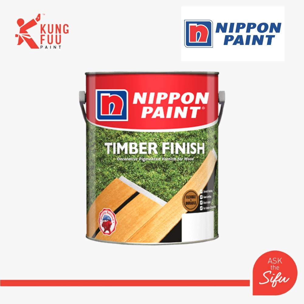 NIPPON PAINT TIMBER FINISH 5L [56] {002} (CLEAR BASE) | Shopee Malaysia