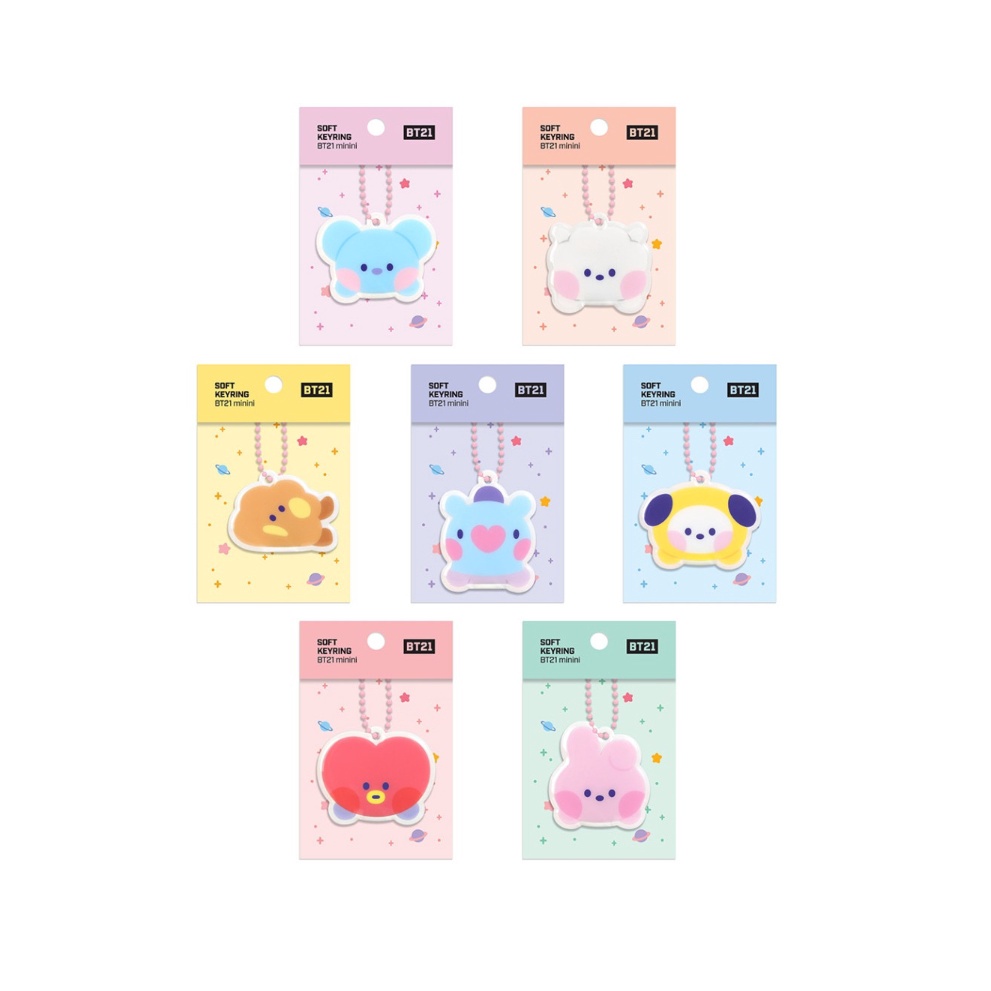 BTS BT21 Official Minini SOFT Keyring Monopoly | Shopee Malaysia