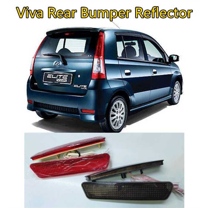 DC- Perodua Viva Elite LED Rear Bumper Reflector | Shopee Malaysia