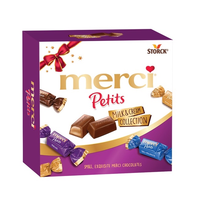 Merci PETITS MILK&CREAM COLLECTION Mixed Chocolate Gift Box 250G ...