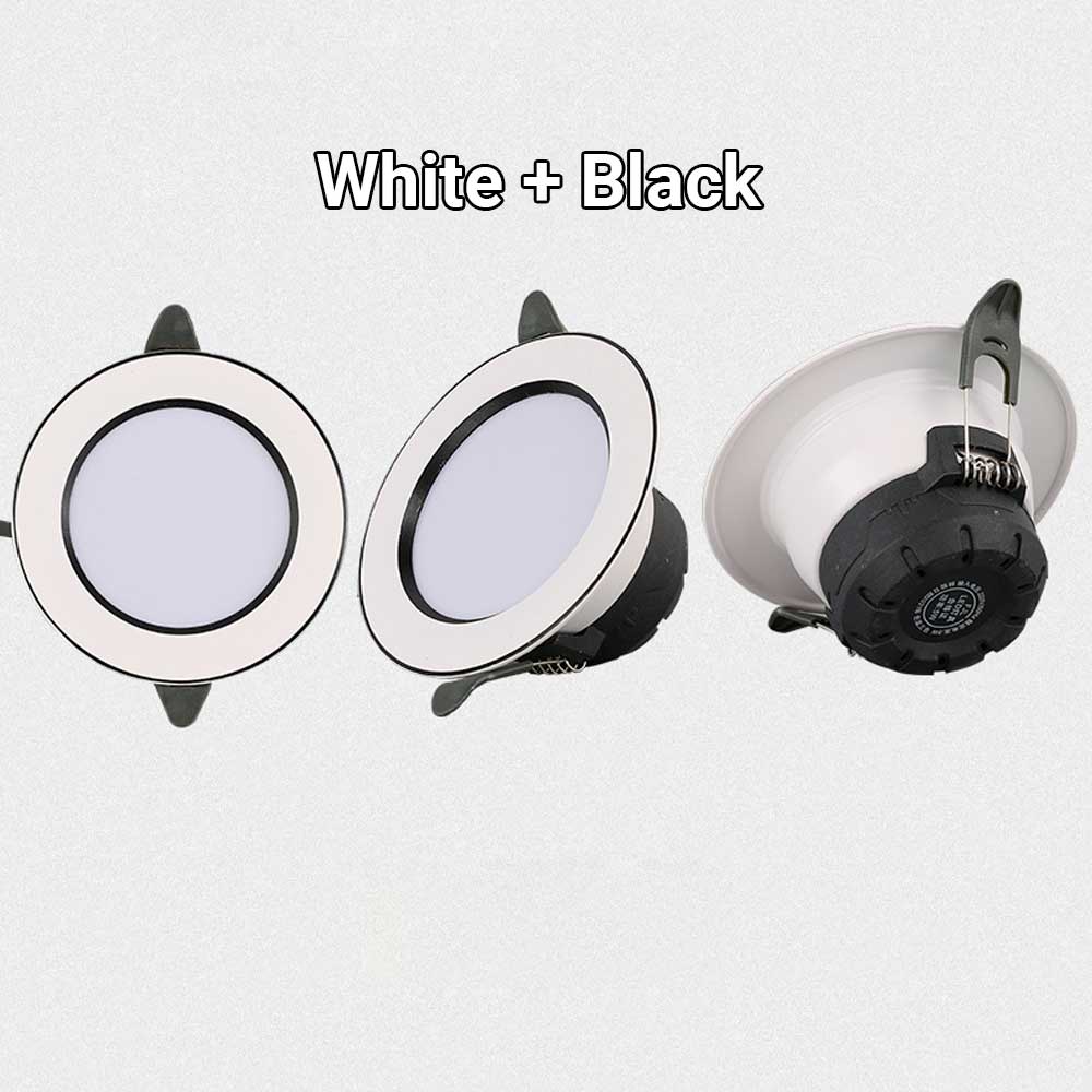 LDS Indoor Ceiling LED Downlight 2.5inch 3 Colors Changeable Flicker ...