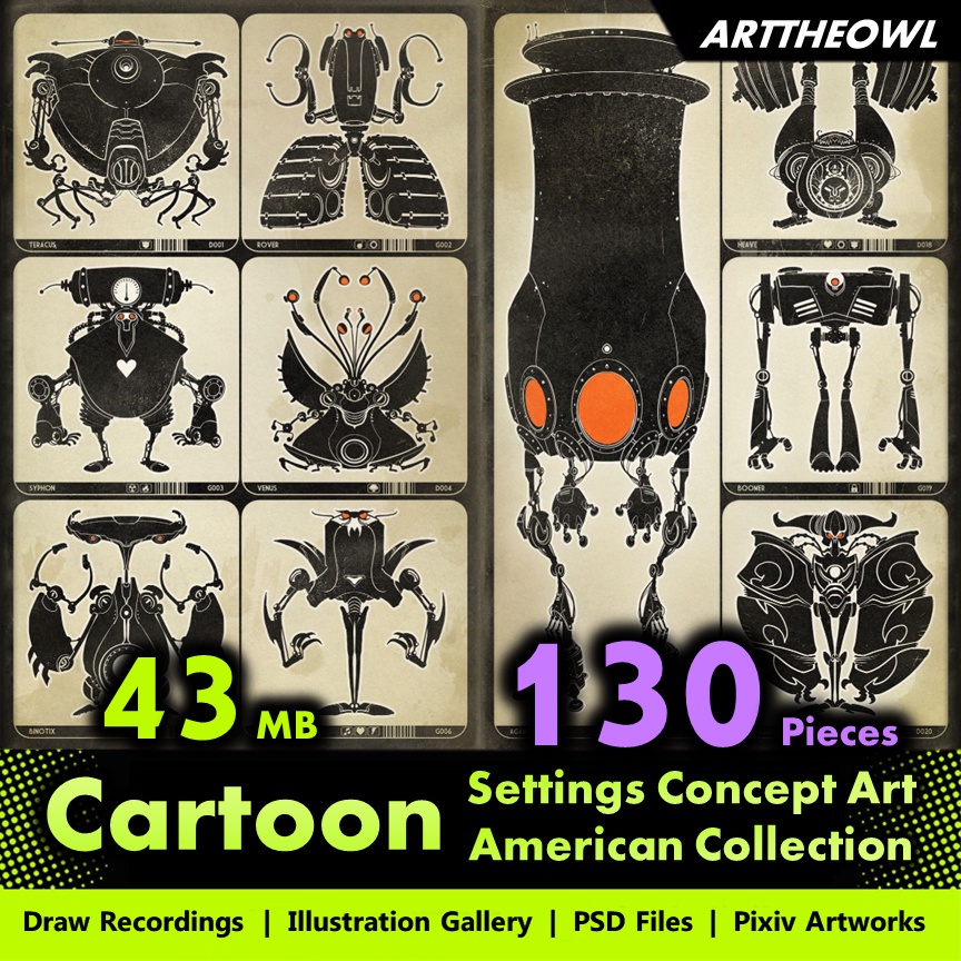 🔥 Cartoon Settings Concept Art American Collection 🔥 Anime Figure | CG ...