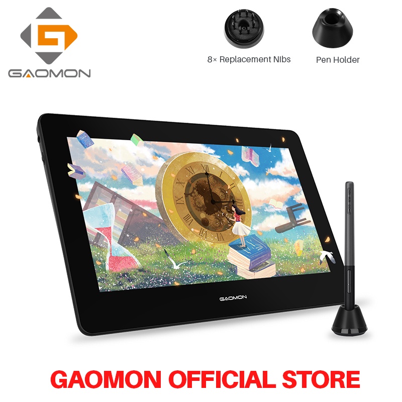 GAOMON PD1220 11.6 Inches 86% NTSC Full-Laminated Screen Drawing Monitor with 8192 Levels ...