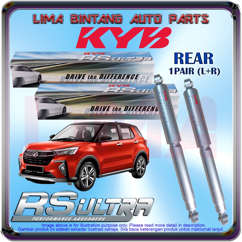 Perodua Ativa Rear Shock Absorber Heavy Duty RS ULTRA KAYABA KYB ...