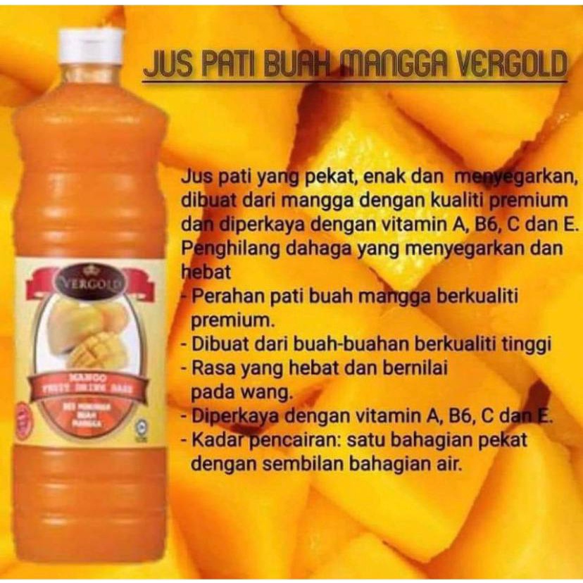 [READY STOCK] Vergold Fruit Drink Base Air Kordial ORIGINAL AMWAY ...