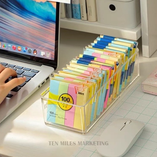 ☑️INS®️Premium Storage Box Stationary Pencil Divider Home Office Desk ...