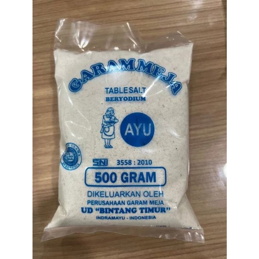 Halal Iodized Fine Table Salt 500 gram Cap Ayu | Shopee Malaysia