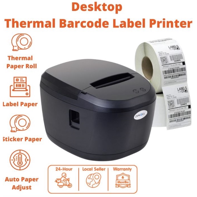 Thermal Receipt Printer ZY309 / Thermal Label Printer / All-in-One ...