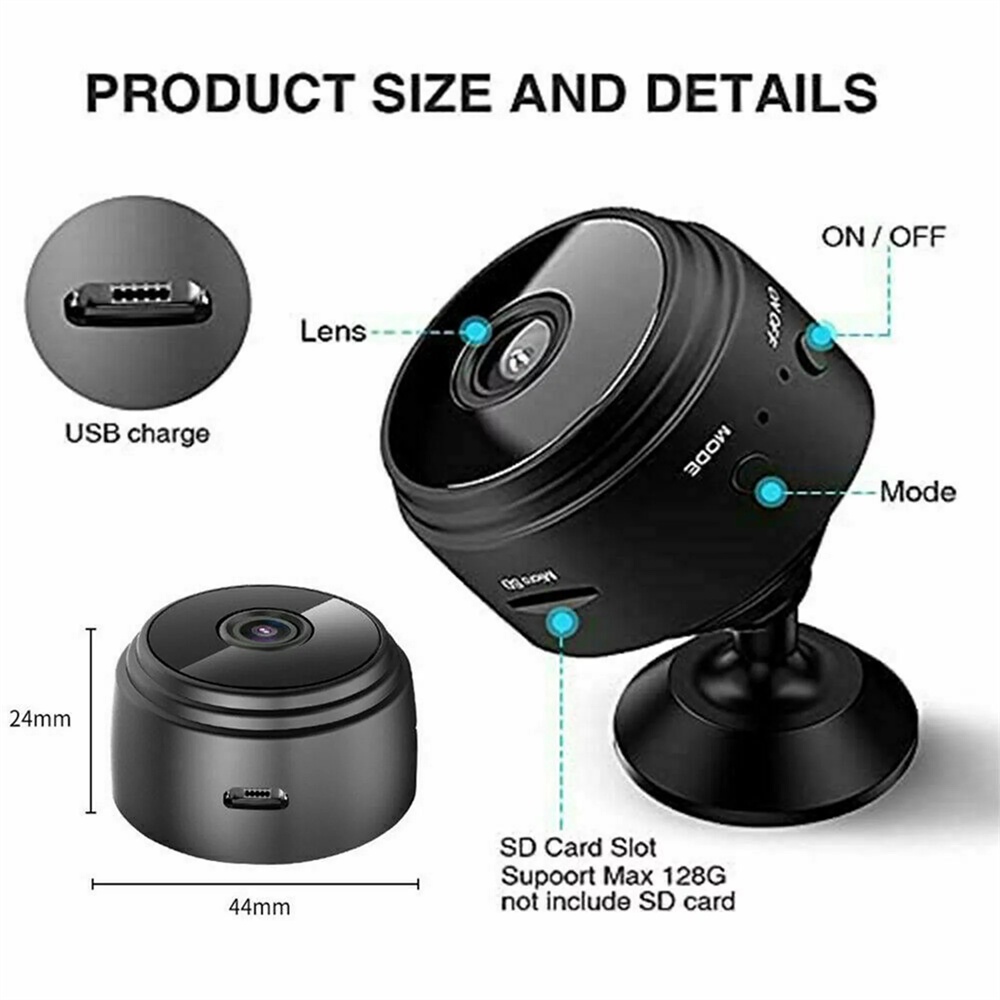 Wireless CCTV A9 Mini Security Camera 1080P HD WiFi Surveillance For ...