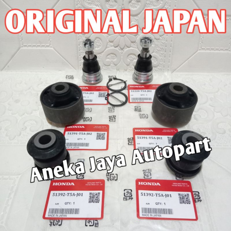 Bushing lower arm large + small + ball joint jazz gk5 city gm6 original ...