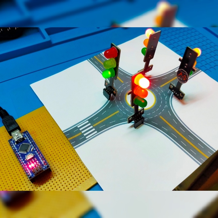 Arduino Nano Traffic Light Project Projek Lampu Isyarat Rbt Tahun Akhir Fyp Shopee Malaysia