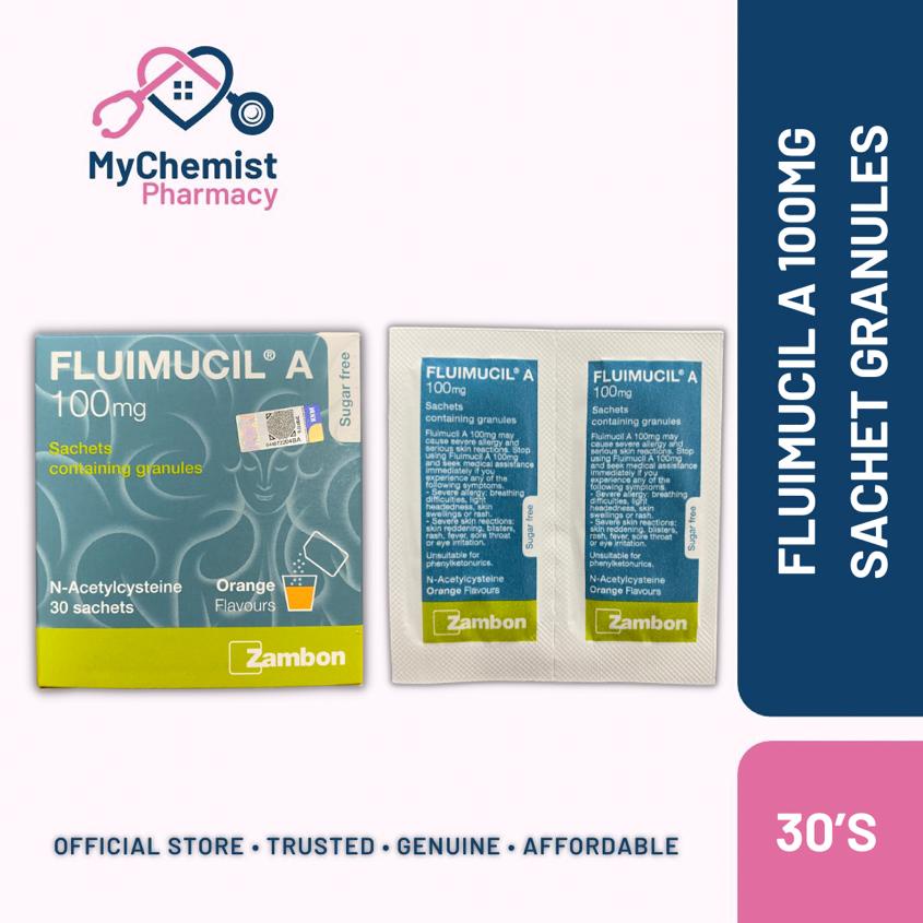 Fluimucil A 100mg Box 30’s (Ubat Cair Kahak untuk Kanak Kanak) | Shopee ...