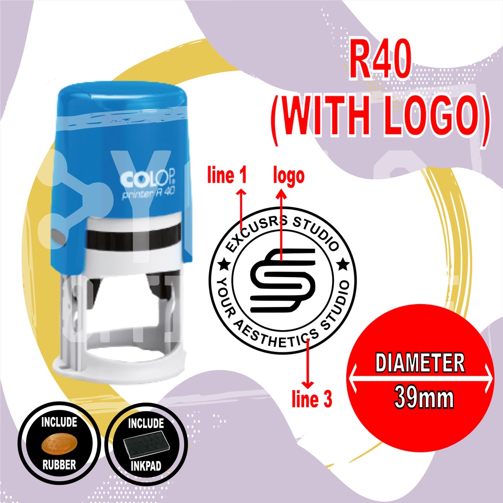 Cop bulat self inking berkualiti tinggi, Cop bulat SSM Chop Bulat Round Jenama : COLOP Austria ...