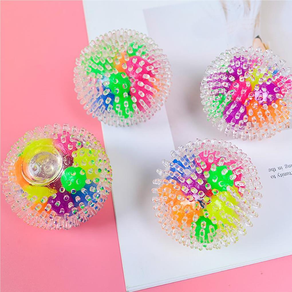 Multicolor Spongy Rainbow Ball Handheld Squeezable Pressure Toy ...