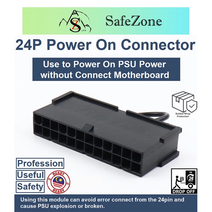 ATX 24P Connector Use to Computer Repair, 24pin Connector to power up ...