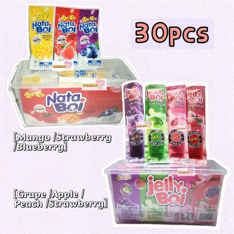 QeQe Jelly Boi Nata Boi fruits flavour Jelly 30pcs | Shopee Malaysia