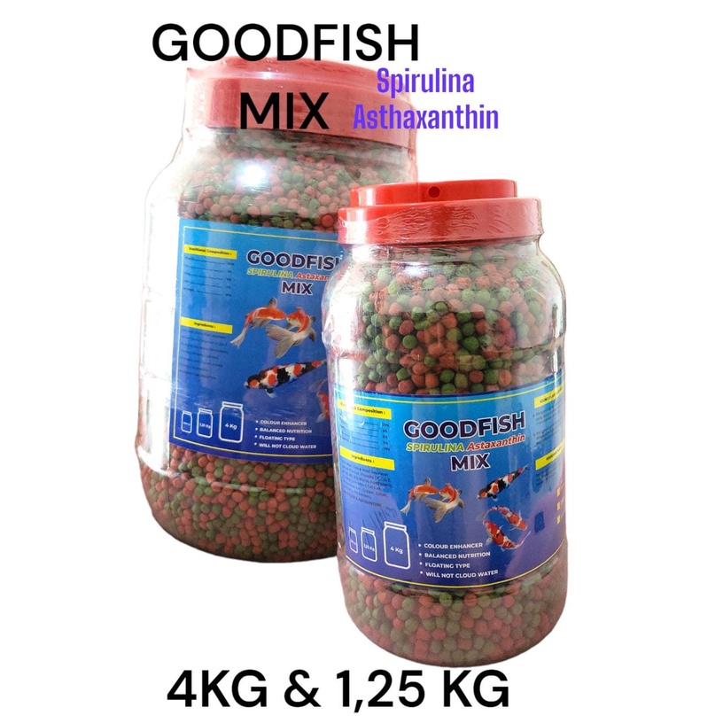 Koki KOI GOODFISH MIX SPIRULINA ASTAXANTHIN FISH PELLETS 1.25 KG 5MM | Shopee Malaysia