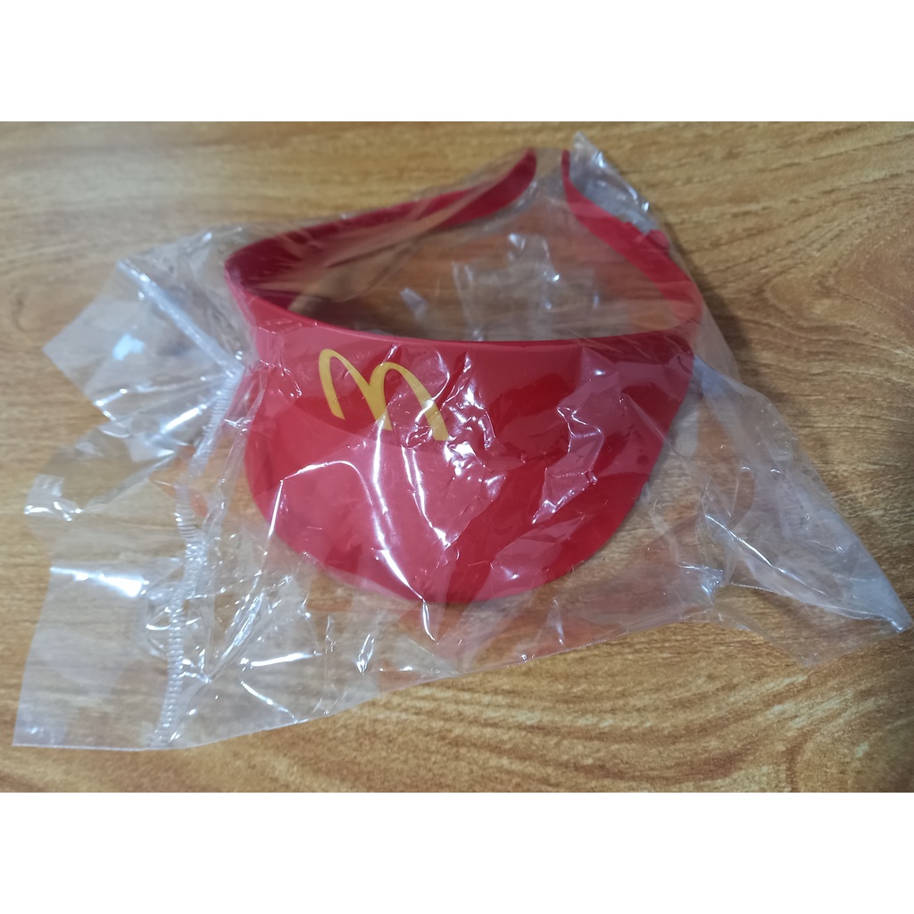 (PRE LOVED) McDonald's Happy Meal Toy (Crew Visor Red) Mainan McD Topi ...