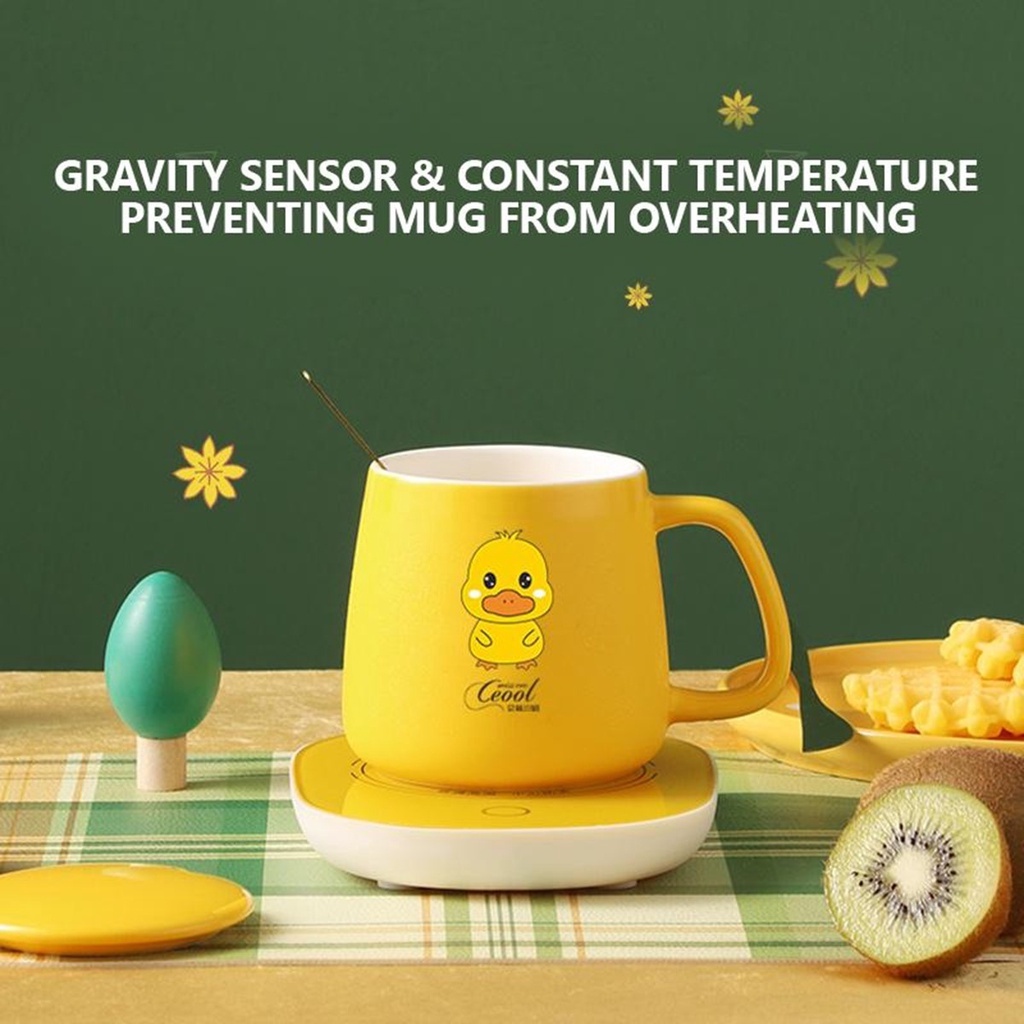 Self Heating Cup 55 Degree Cup Warmer Mug Warmer Thermostatic Warming ...
