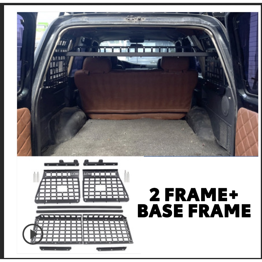 Toyota LC80 Ninja accessories 4500 rear window steel frame for off-road ...