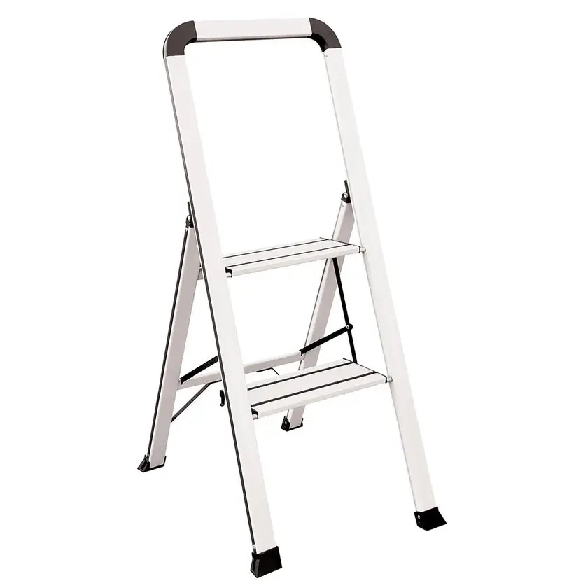 2 Step Aluminum with Handrail Step Stool Folding Ladder (Model: WK3003B ...