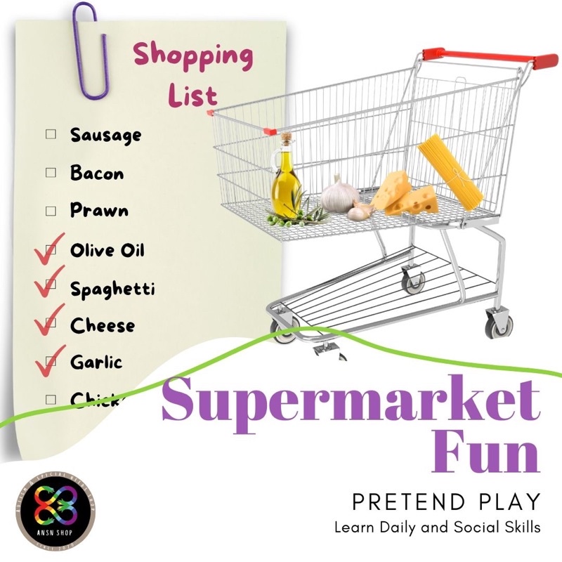 Supermarket Fun Full Set (SOFT COPY) Speech Therapy / Verbal ...