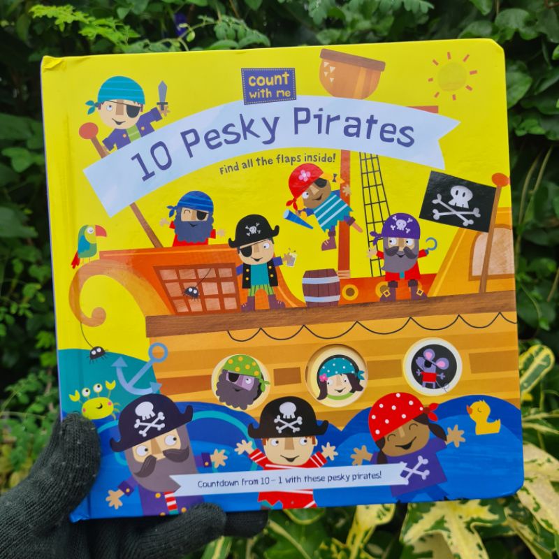Count WITH ME: 10 PESKY PIRATES (Children's Book: Board Book) | Shopee ...