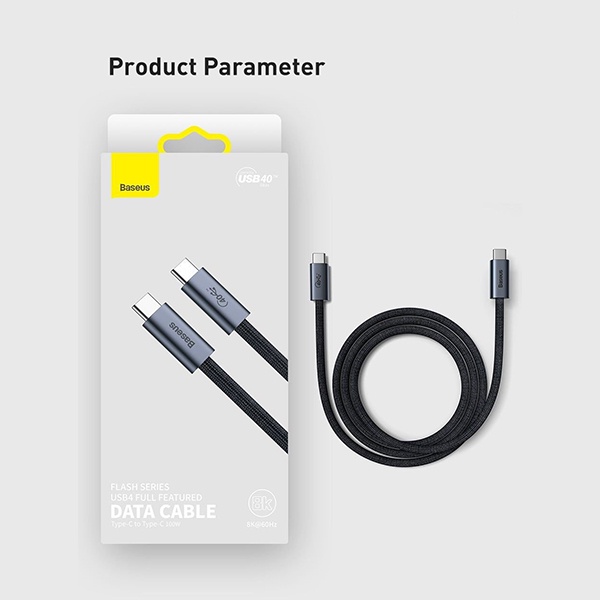 Baseus Flash Series Thunderbolt 4 Data 40Gbps PD 100W 60Hz video Output ...