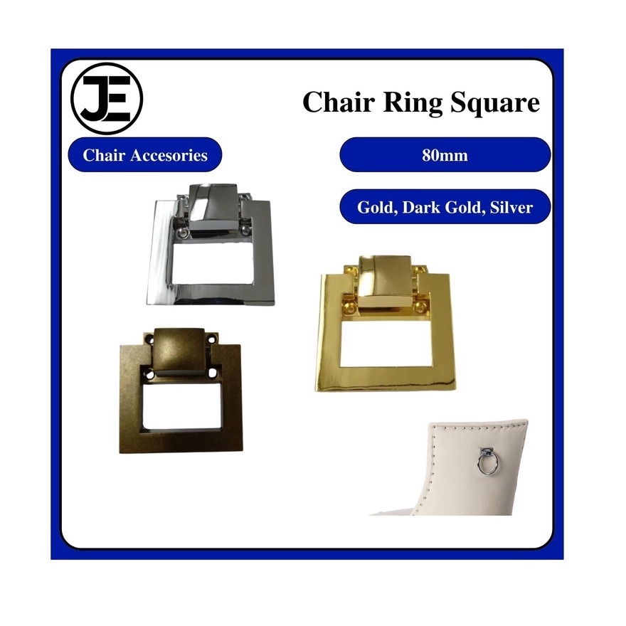 Ring Silver Gold Dining Chair Pull Steel Kerusi Ring Tarik (Silver/Gold ...