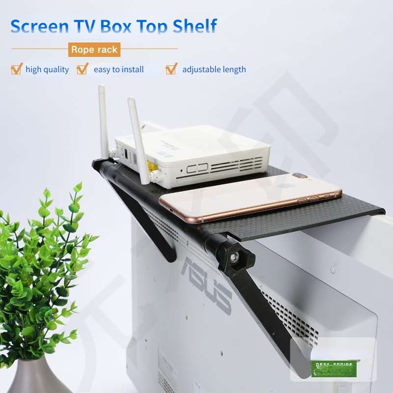 Screen Caddy TV Box Top Shelf Storage Bracket Stand Computer TV Screen ...