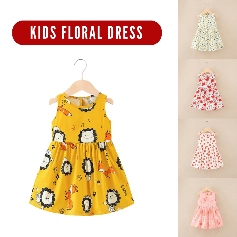 Coconana Dress Budak Perempuan 1-5Y Kids Girl Dress Baju Baby Girl ...