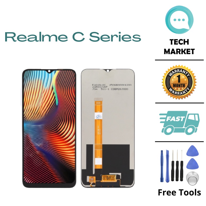 Realme C1 C2 C3 C11 2020 C11 2021 C12 C15 Lcd Display Touchscreen