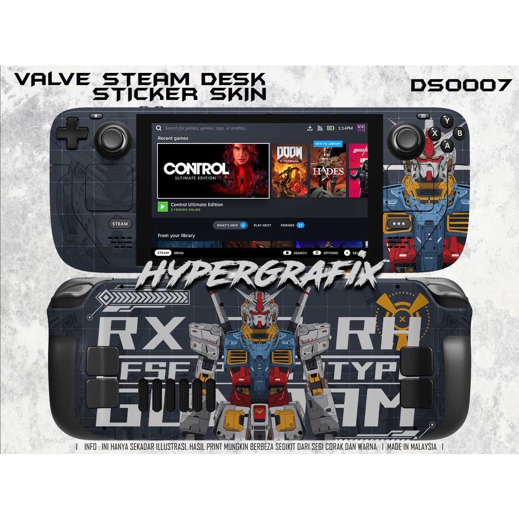 Steam Deck Sticker Skin 0007 | Shopee Malaysia