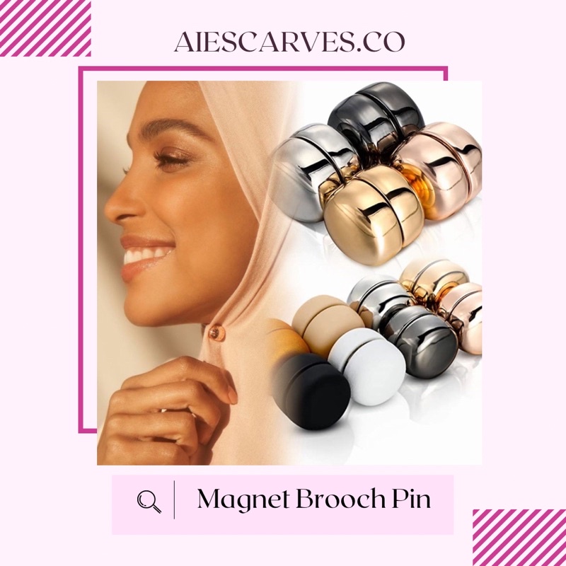 Magnet Brooch | Magnetic Pin | Pin Magnet Sharp Pin | Pin Dagu Pin ...