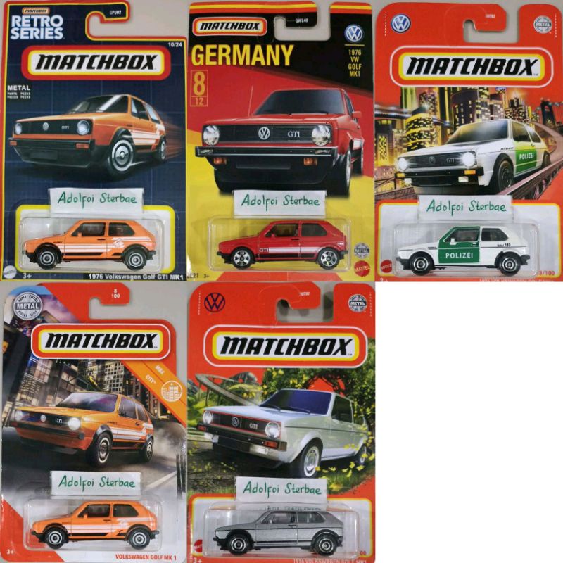Matchbox 1976 vw volkswagen golf mk1 mk 1 polizei mbx city germany ...