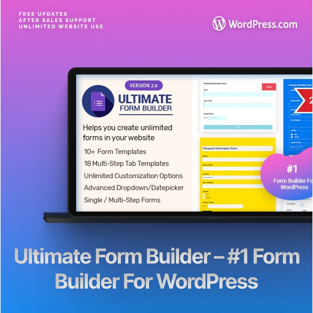 Ultimate Form Builder - #1 Form Builder For WordPress Pro Plugin | Shopee Malaysia