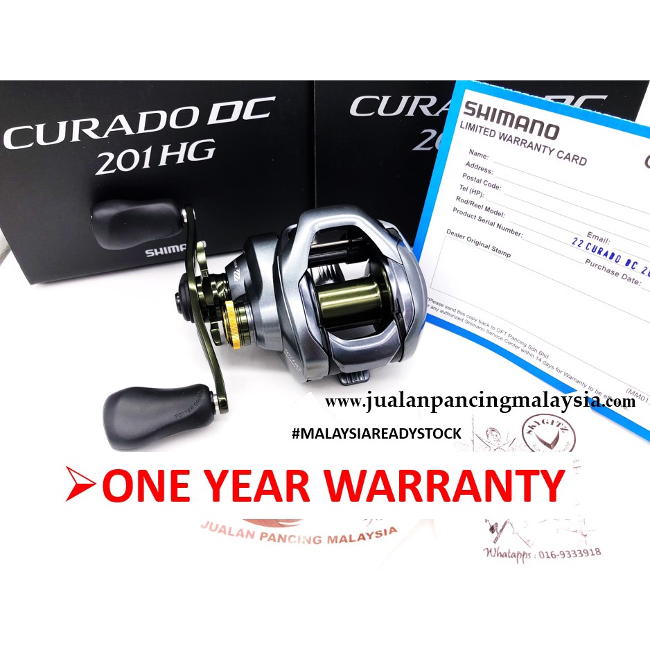 SHIMANO CURADO DC 201 HG/XG BAITCASTING BC REEL ,1 YEAR WARRANTY ...