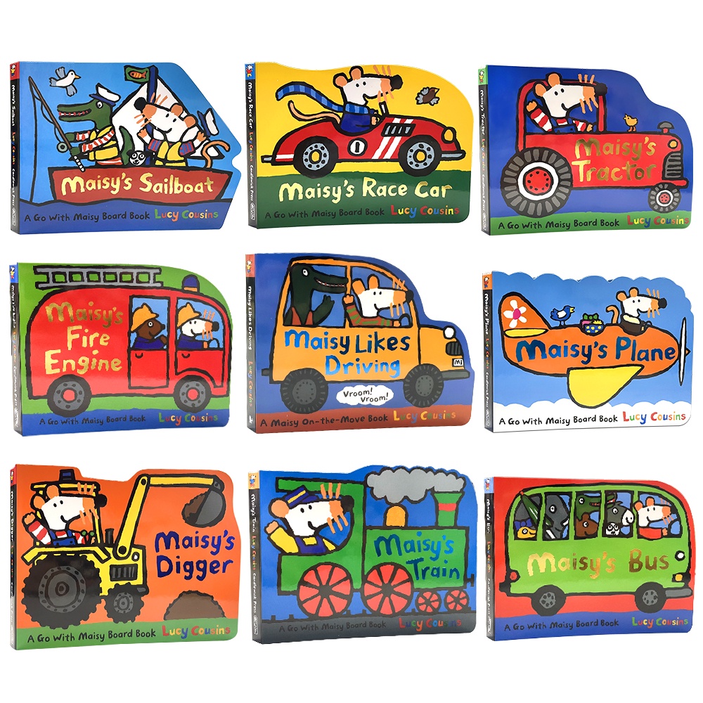 Maisy's Train/Boat/Plane/Tractor/Digger Transportation Series English ...